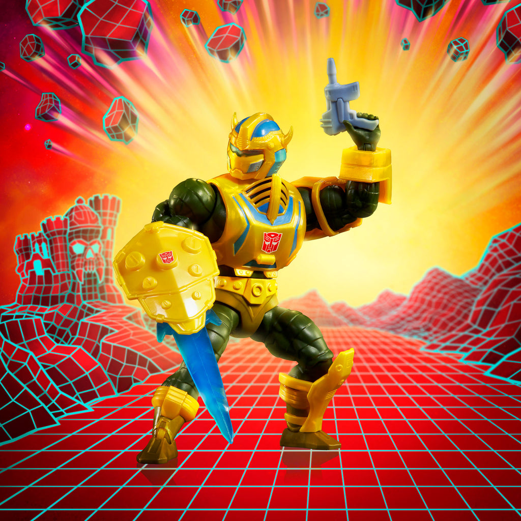 Masters of the Universe x Transformers Bumblebee Armor Man-At-Arms Act ...